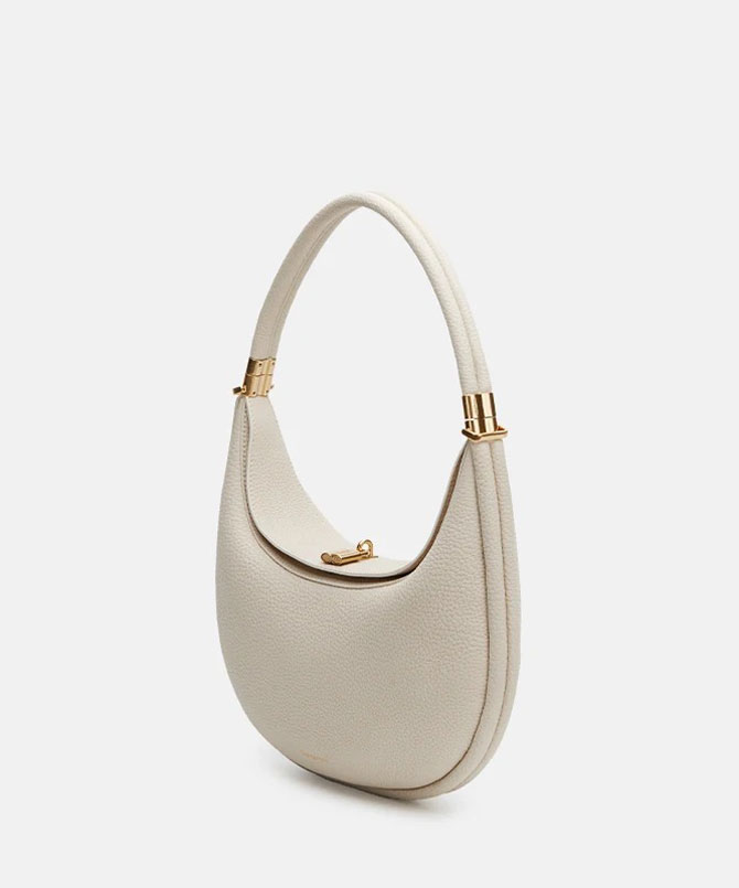 Ivory Elan Crescent Bag - TORFEO