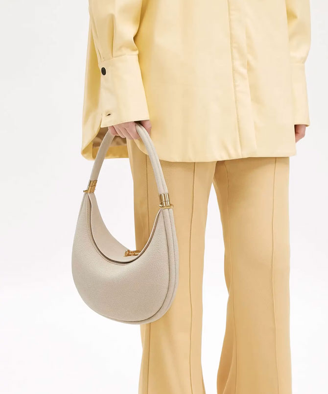 Ivory Elan Crescent Bag - TORFEO