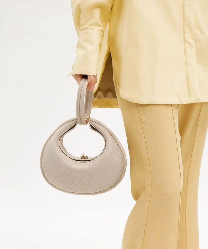 Ivory Elan Crescent Bag - TORFEO